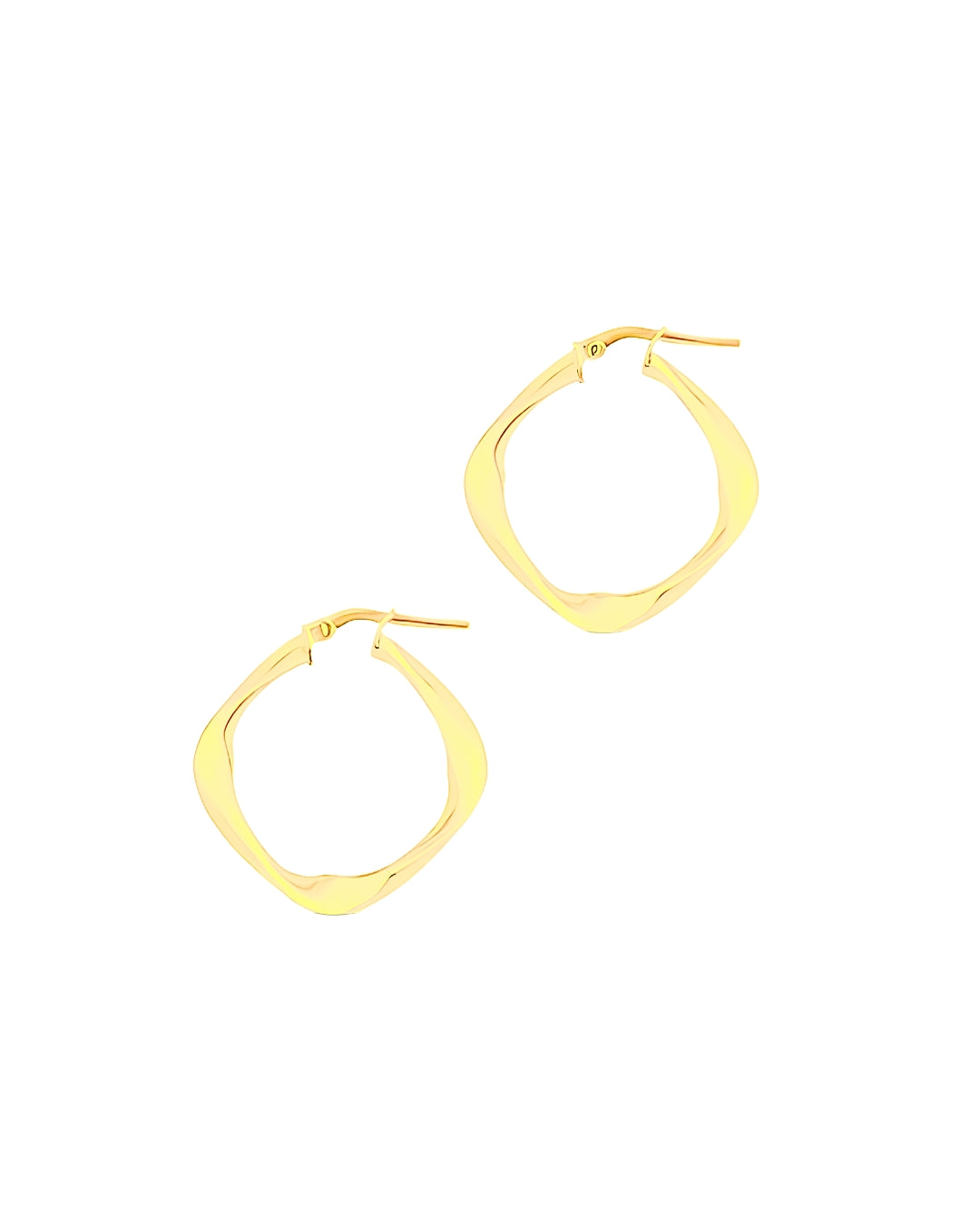 Square Hoop Earrings - Gold - Medium - 32 mm – The Hoop Station